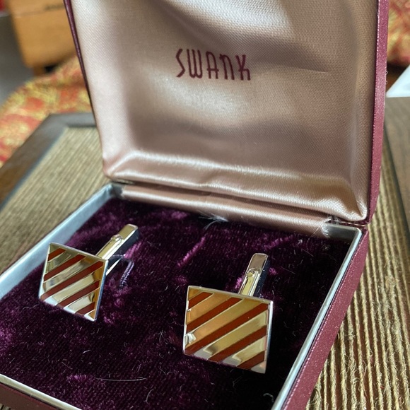 SWANK | Accessories | Vintage Swank Marked Sterling Silver Rectangular ...